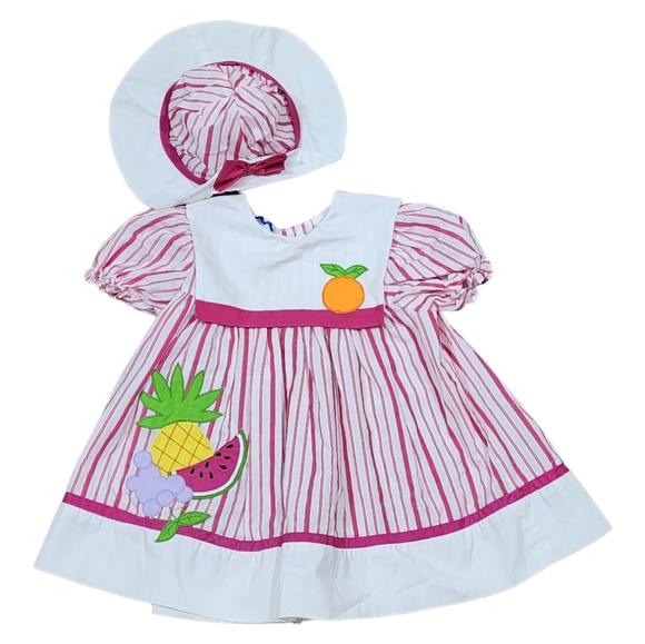 Nannette | Matching Sets | Vintage Nannette Short Sleeve Fruit Dress ...